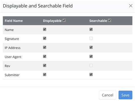 configure field display name