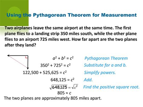 Pythagorean Theorem Application Ppt Download
