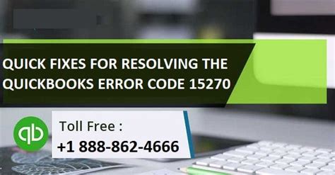 Quick Fixes For Resolving The Quickbooks Error Code 15270 By Darcyshort Medium