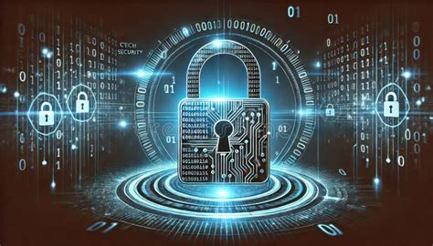 tech security digital lock with binary code dark background blue