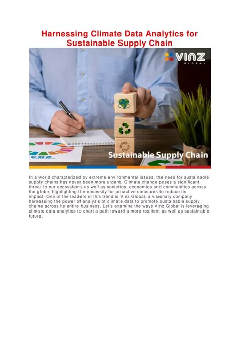Ppt Harnessing Climate Data Analytics For Sustainable Supply Chain Powerpoint Presentation