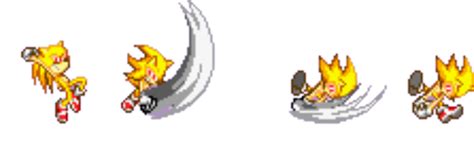 Fleetway Super Sonic Sprite Sheet 4 By Knucklesdashplush On Deviantart