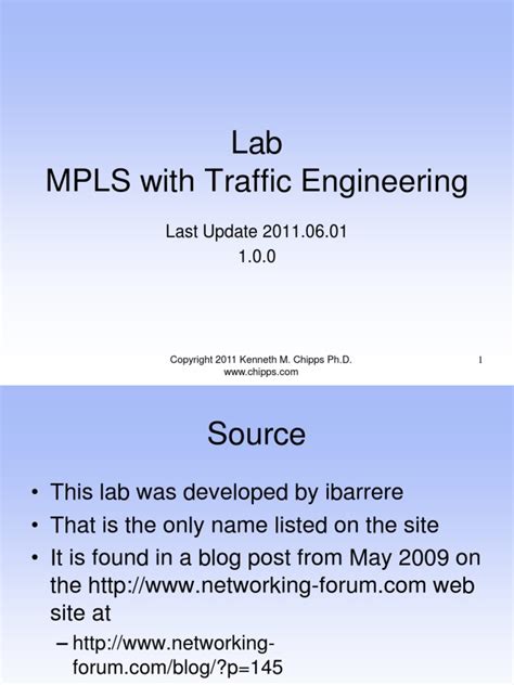 lab mpls with traffic engineering last update 2011 06 01 1 0 0 pdf