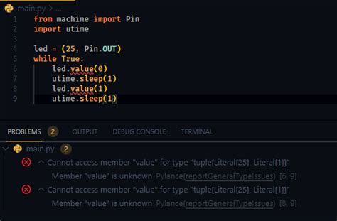 Led Value Don T Working Issue Microsoft Pylance Release GitHub