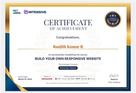 ranjith kumar on linkedin ccbpian nxtwaveccbp ccbp nxtwave
