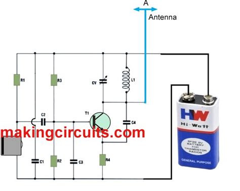 Small FM Transmitter Circuit Fm Transmitters Transmitter Circuit