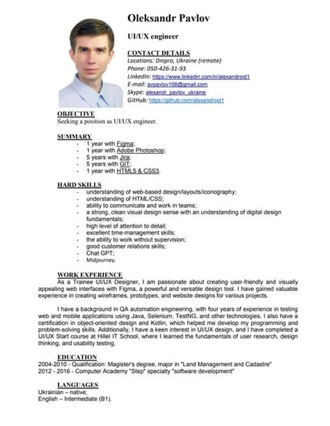 oleksandr pavlov ui ux designer user experience design pdf
