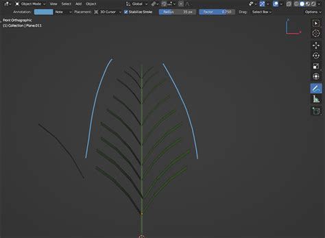 How To Scale Leaflets Along A Stem With Geonodes Modeling Blender