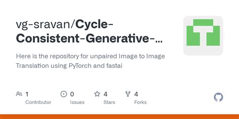 Github Vg Sravancycle Consistent Generative Adversarial Networks