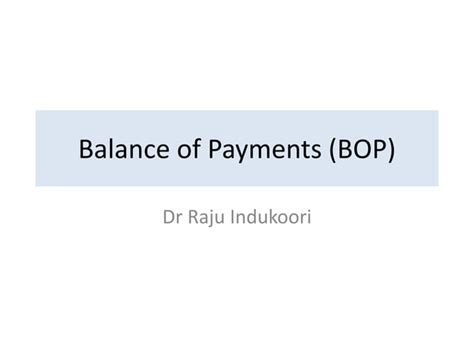 Bop And BOT Trends In India PPTX