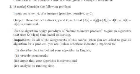 solved 81 class 3 [8 marks] consider the following problem