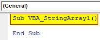 VBA String Array How To Use String Array In Excel VBA