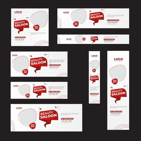 Premium Vector Banner Design Web Template Set Horizontal Header Web Banner Social Media Banner