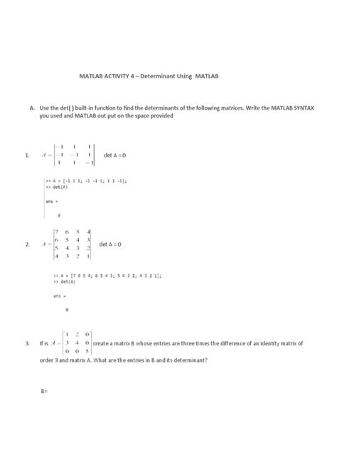 Matlab Activity 4 1 1 Pdf