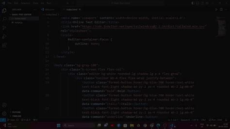 Deelip Kumar Singh On Linkedin Basic Online Text Editor Made Using 1 Html 2 Tailwind Css 3