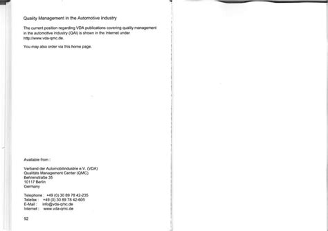 Vda Special Characteristics Special Characteristicspdf