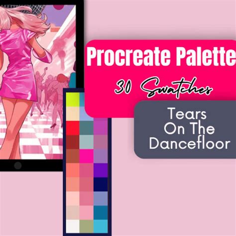 30 Swatch Neon Yellow Procreate Color Palette For Digital Designs Etsy