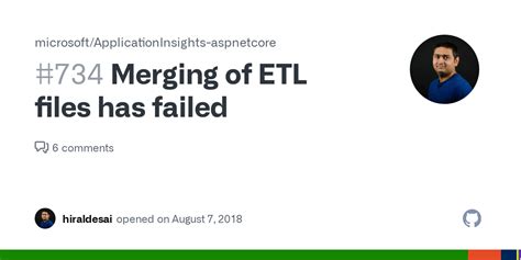 Merging Of Etl Files Has Failed · Issue 734 · Microsoftapplicationinsights Aspnetcore · Github