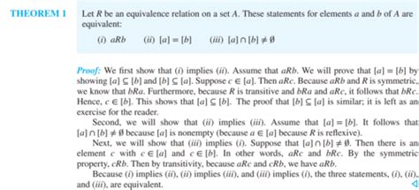 9 5 equivalence relations flashcards quizlet