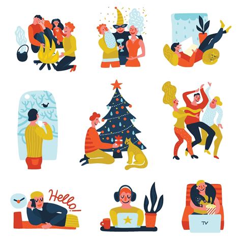 Extraversion And Introversion Set Vector Illustration 2375054 Vector Art At Vecteezy