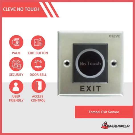 NO TOUCH CONTACTLESS EXIT BUTTON Akses Mandiri