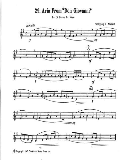 Aria From Don Giovanni Pdf