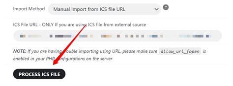 How To Use The ICS Import Tool Documentation