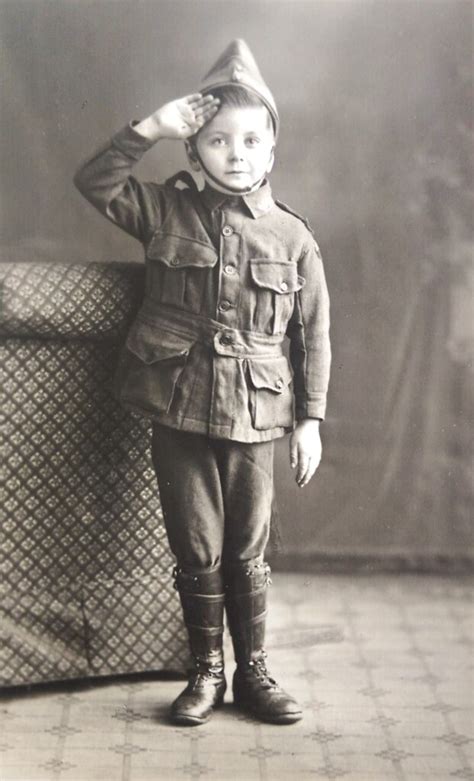 Little Boy Dressed In An Australian Army Uniform Ww1 Era Flickr
