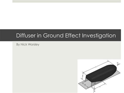 Diffuser In Ground Effect Investigation Pdf