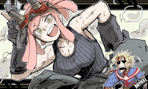 Yagi Toshinori And Hatsume Mei Boku No Hero Academia Drawn By