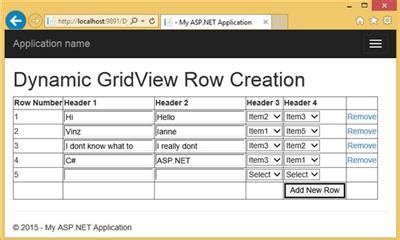 Dynamically Adding And Deleting Rows In Gridview And Saving All Rows At Once Codeproject