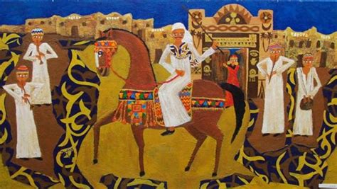 التشكيلية هبة سيد لوحتي مستوحاة من راغب عياد برؤية مختلفة