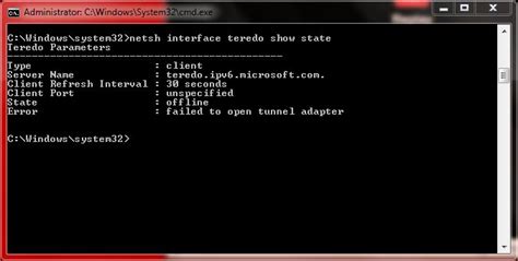 teredo tunneling pseudo interface