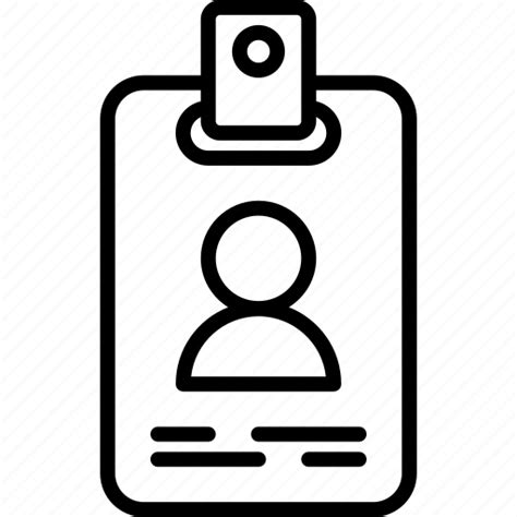 Badge Access Authentication Business Card Holder Id Icon Download On Iconfinder