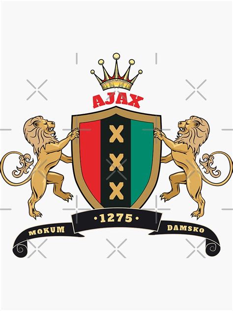 Ajax Mokum 1275 Damsko Ajax Gold Sticker For Sale By Magic Foot