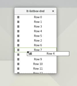 Drag And Drop In Lists GTK Development Blog