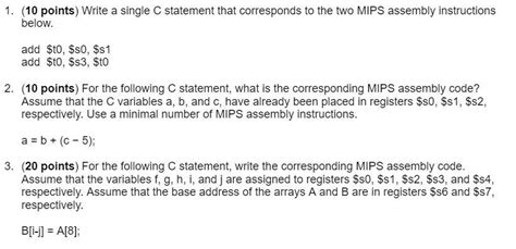 Solved Points Write A Single C Statement That Chegg Com