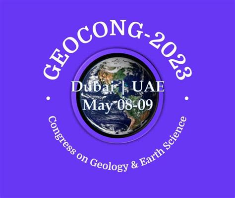 Global Scientific Congress On Geology And Earth Science Conference2go