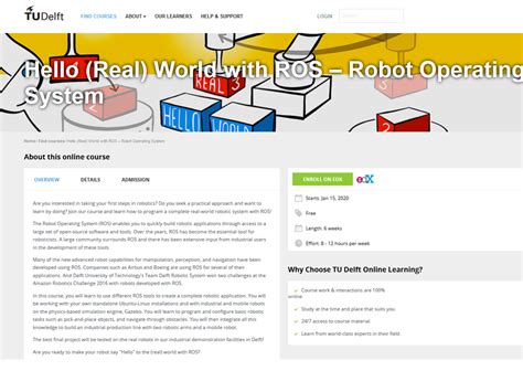 Mooc Hello Real World With Ros Robot Operating System Rosin