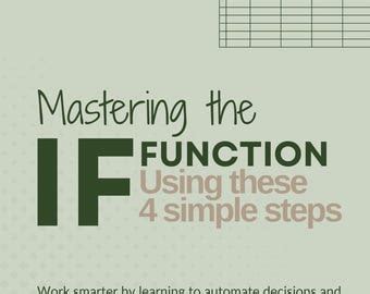 Excel SUMIF SUMIFS Statement Guide Beginner Friendly Formula Tutorial Digital Download Etsy