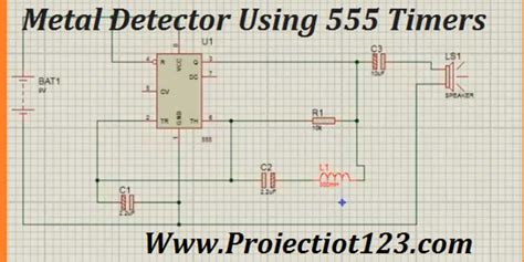 Metal Detector Using 555 Timer With Proteus Simulation Dev Community