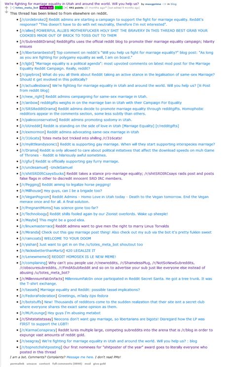 totes meta bot has been retired r metasubredditdrama
