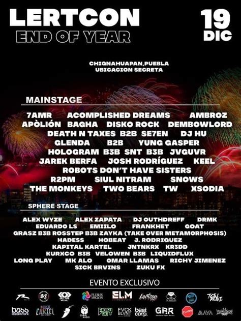 Lertcon Fest Les Presentamos El Line Up Para Nuestra Fiesta De Fin De Año Lertcon End Of Year