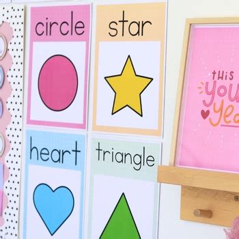 2D Shape Posters Gentle Decor By Mrs Edgar TPT