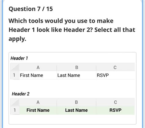 Solved Question 715which Tools Would You Use To Make Header