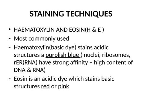 Staining In Anatomy And The Fetal Development Ppt