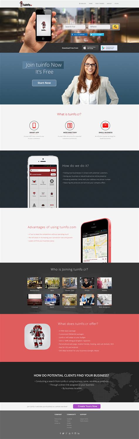 Php Codeigniter Based Website For Business Directory Behance
