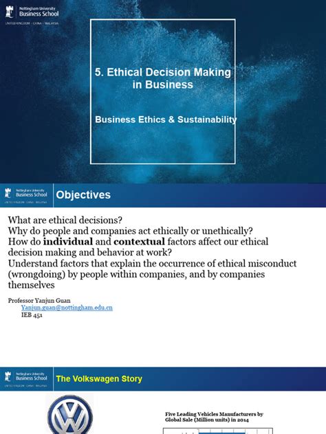 Bes Lecture 5 Ethical Decision Making Pdf Morality Decision Making