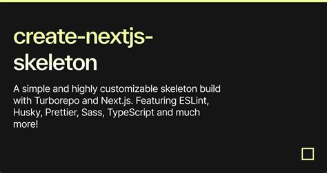 Create Nextjs Skeleton Codesandbox