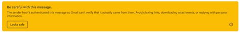 The Sender Hasnt Authenticated This Message So Gmail Cant Verify That